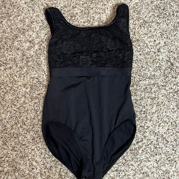 Danz N Motion | Tops | Danz N Motion Black Lace Leotard | Poshmark